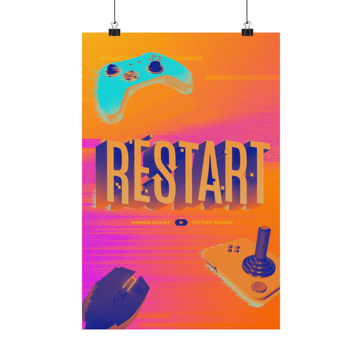 Poster | V8 | Restart Series Graphic | Vertical – Grow Print Shop