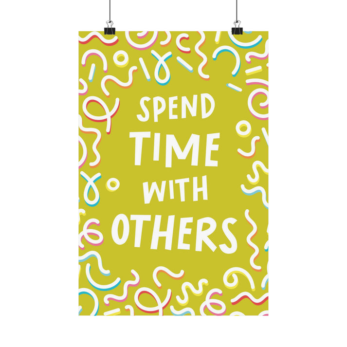 Poster I V7 I Spend Time With Others Discipleship Graphic I Vertical ...